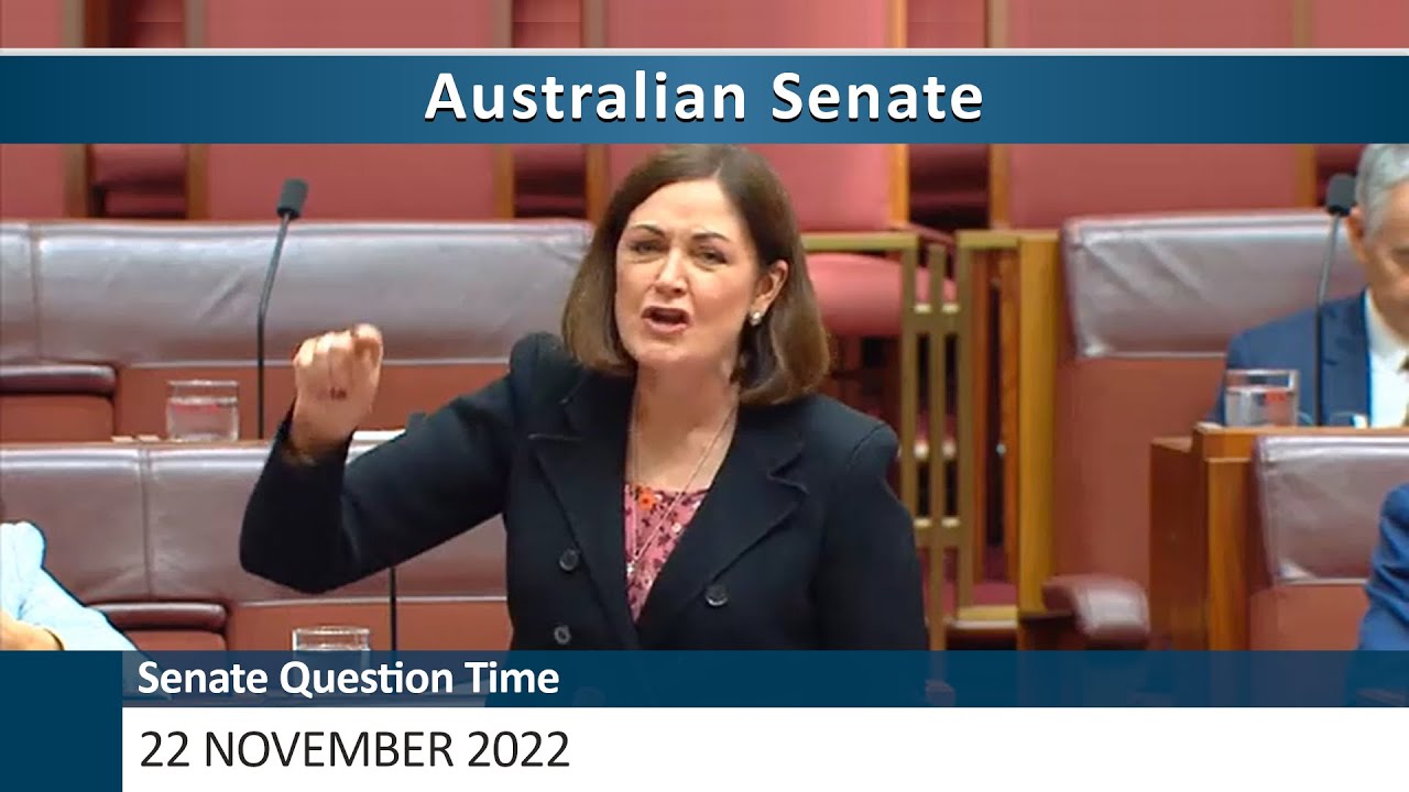 Senate Question Time - 22 November 2022 - YouTube