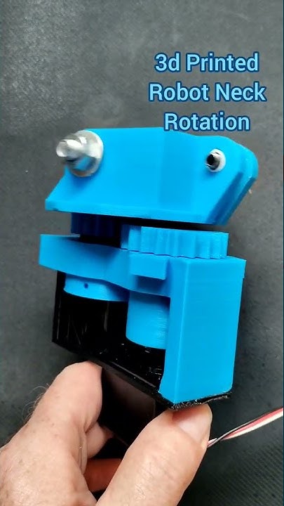 3d Printed Robot Neck Rotation Inmoov Robotics 3d Printing - YouTube