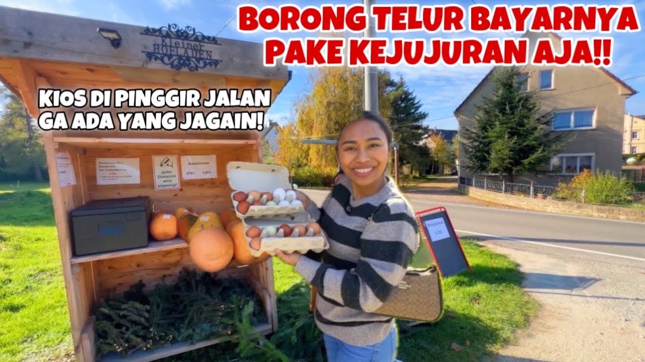 BELANJA DI KIOS KEJUJURAN BORONG TELUR AYAM KAMPUNG - YouTube