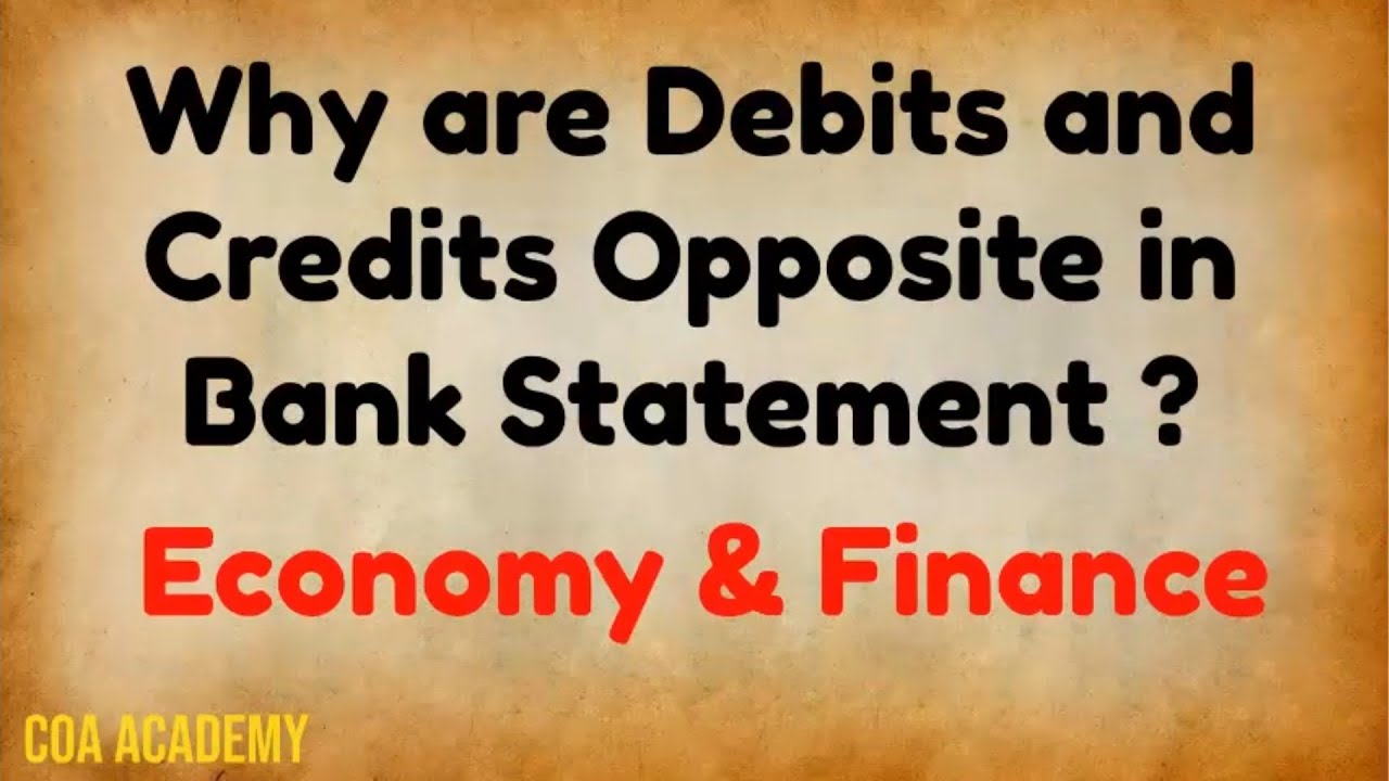 Bank Statement Debit vs Credit | Bank Reconciliation Statement | Debit ...