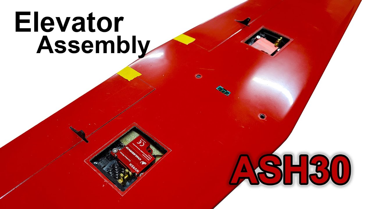 ASH30 Scale RC Glider Elevator Assembly - YouTube