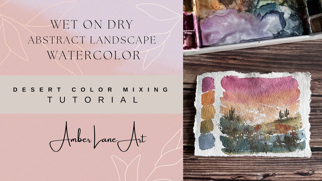 Mix some colors with me and paint this loose abstract desert inspired ...