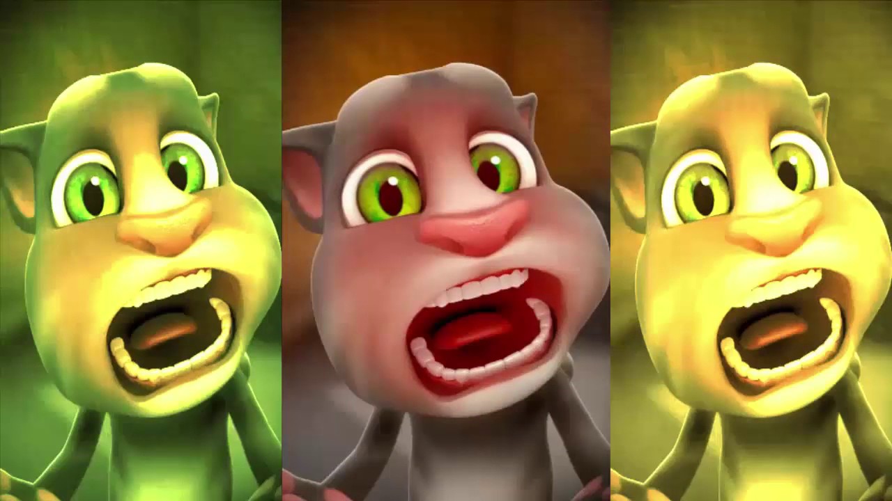 Talking Tom Cat Colors Reaction Compilation - YouTube