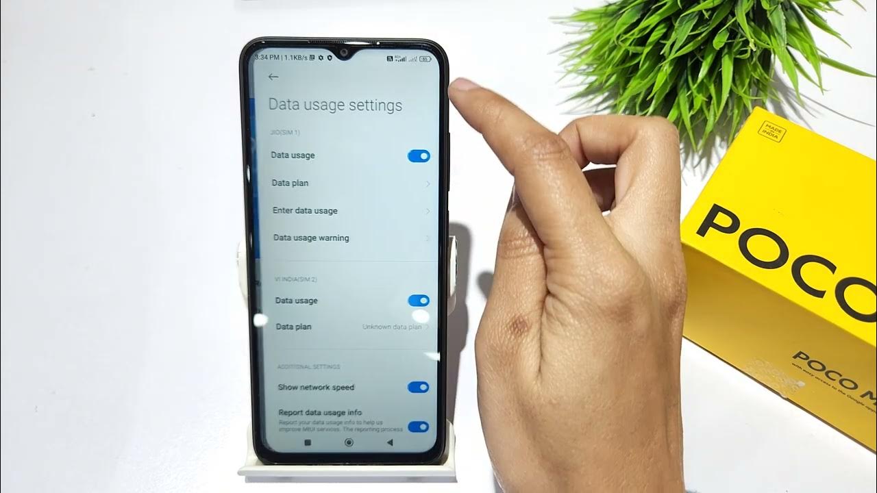 how to turn off data limit in POCO M4 5G ,M5 | POCO M4 PRO me data plan setting kaise kare ...