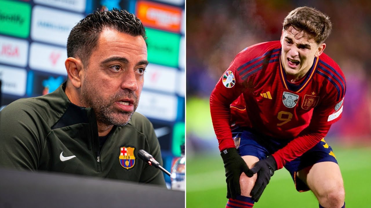 Xavi speaks for the first time on Gavi's ACL injury - YouTube