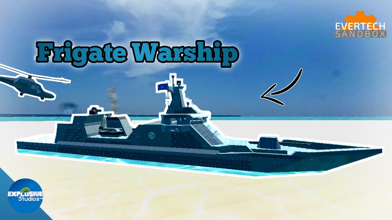 Warship in Evertech Sandbox | Working Warship - YouTube