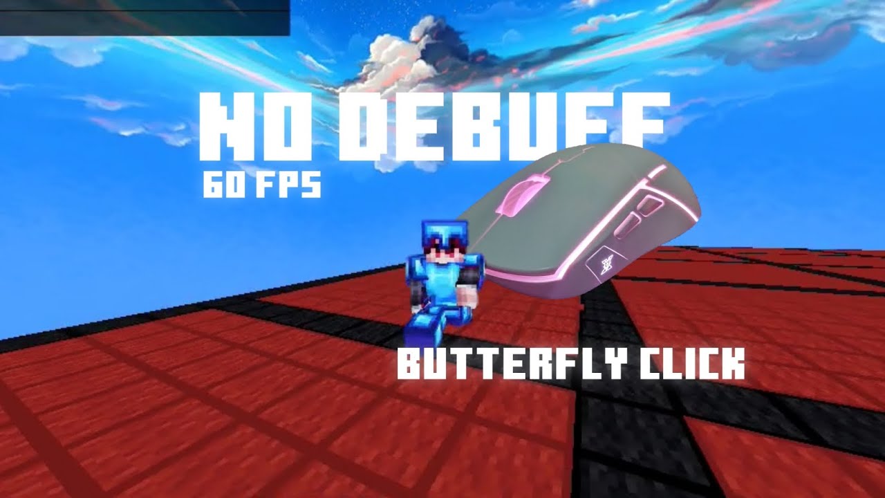 Nubwo X44 PVP MCPE No debuff Butterfly click - YouTube