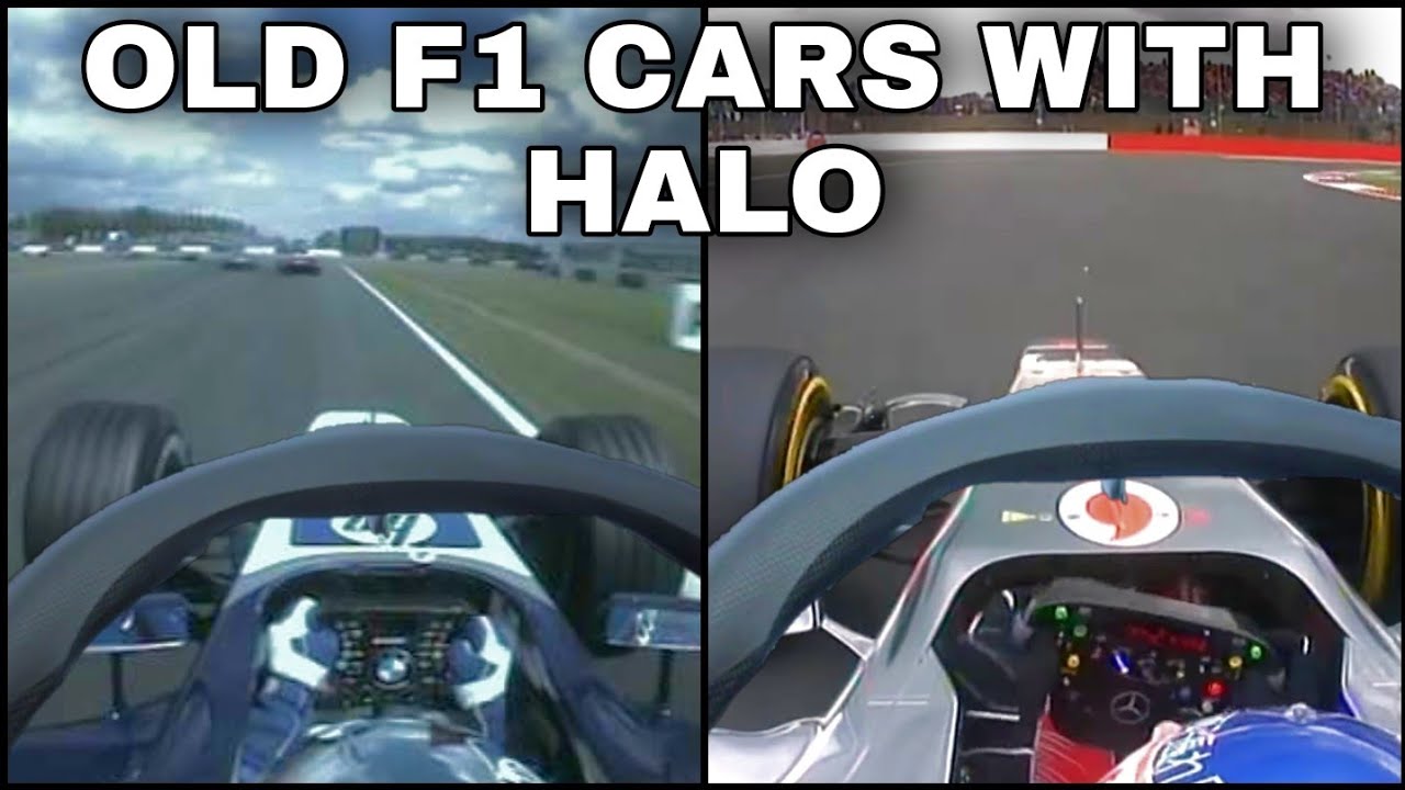 To what would old F1 cars look with the HALO ? - YouTube