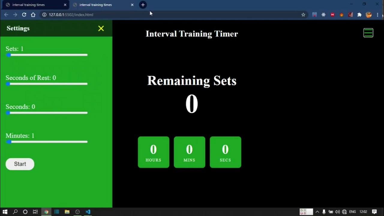 JavaScript projects for beginners Build an interval timer with HTML and CSS - YouTube