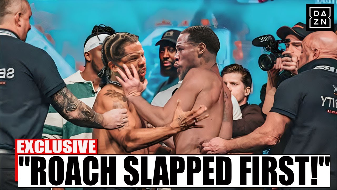 "CHAOS ERUPTS As Lamont Roach SLAPS Gervonta Davis During INTENSE Face-Off!" - YouTube