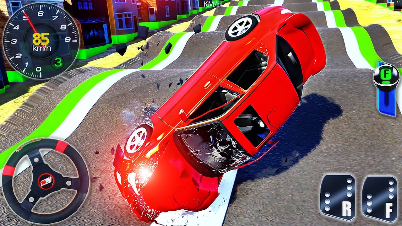 Car Crash Beam Racing Simulator - Real Extreme Derby Car Driving 3D ...