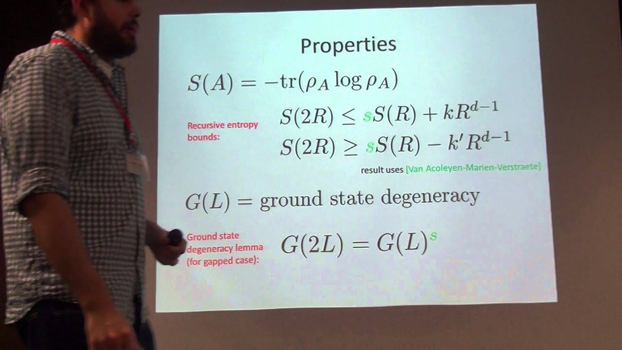 Brian Swingle, Renormalization Group Constructions of Quantum... I Part ...