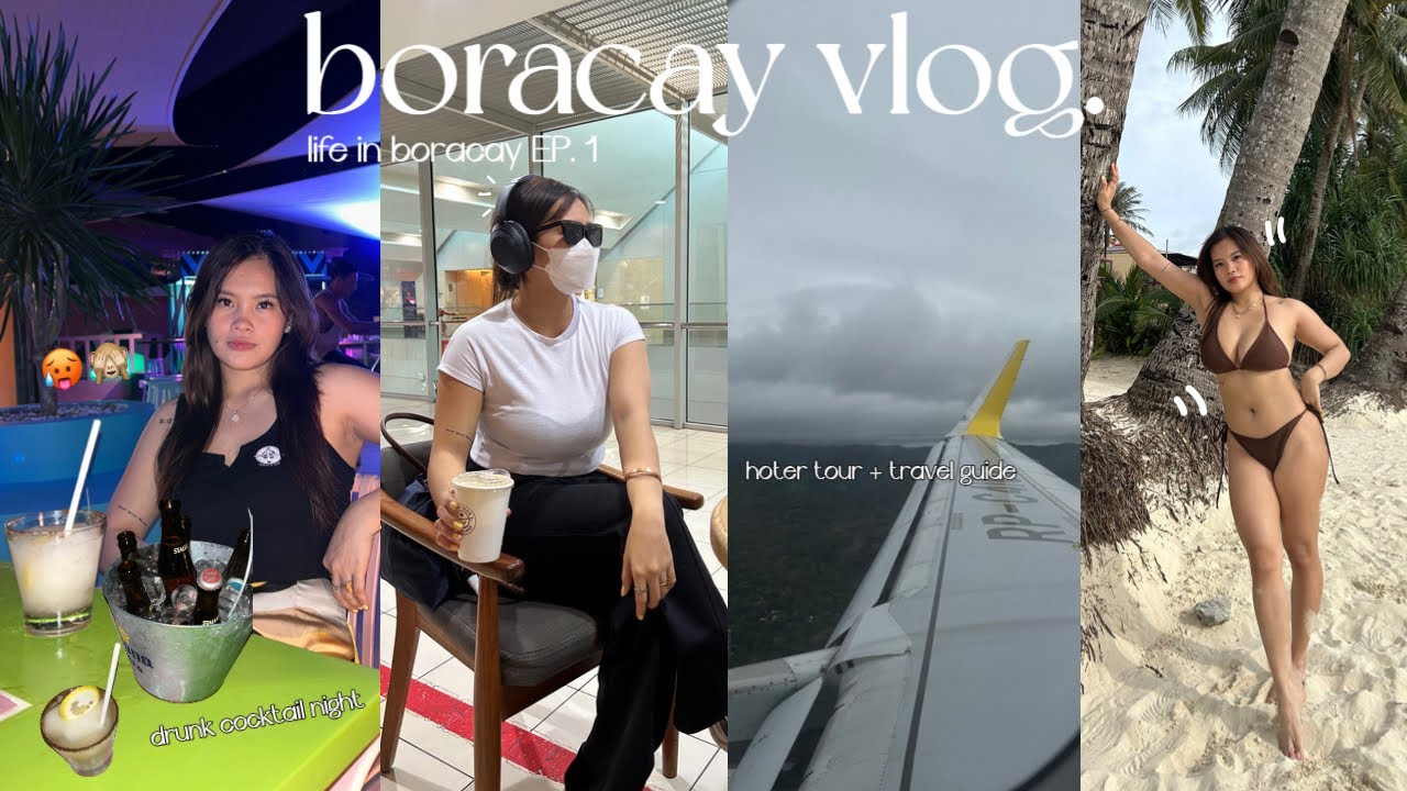 BORACAY VLOG • first day in bora 🏝 , hotel room tour, expenses 💸, & drunk night! 🍸 - YouTube