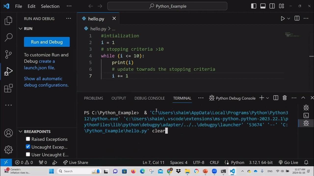 [Python W2.S1.3] Loops Intro - YouTube