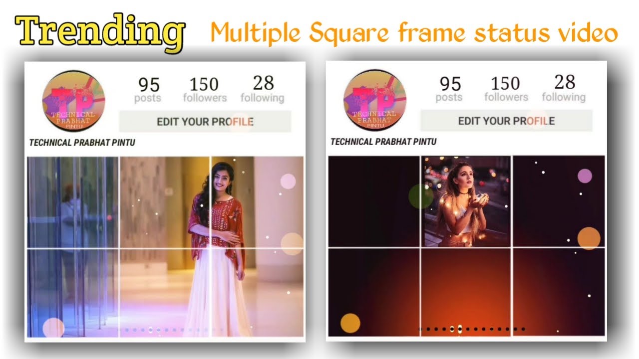 Make awesome whatsapp status in kinemaster | multiple square Photo ...