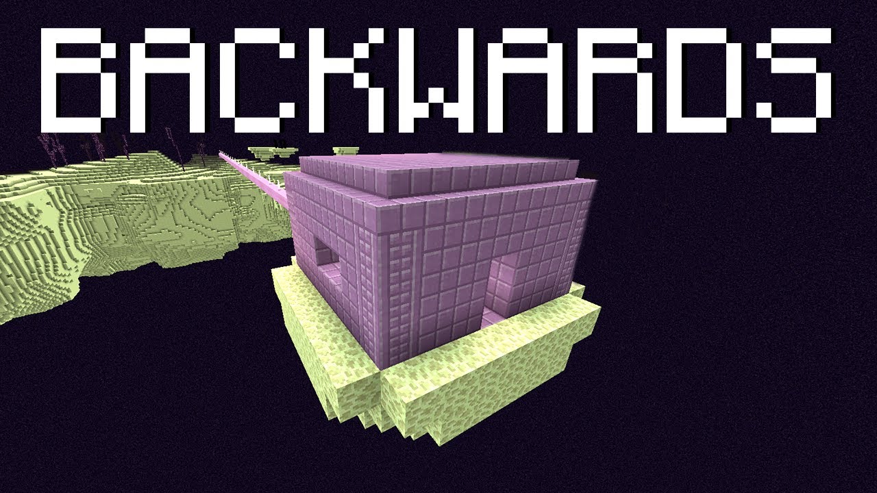 I Tried To Beat Minecraft Backwards - YouTube