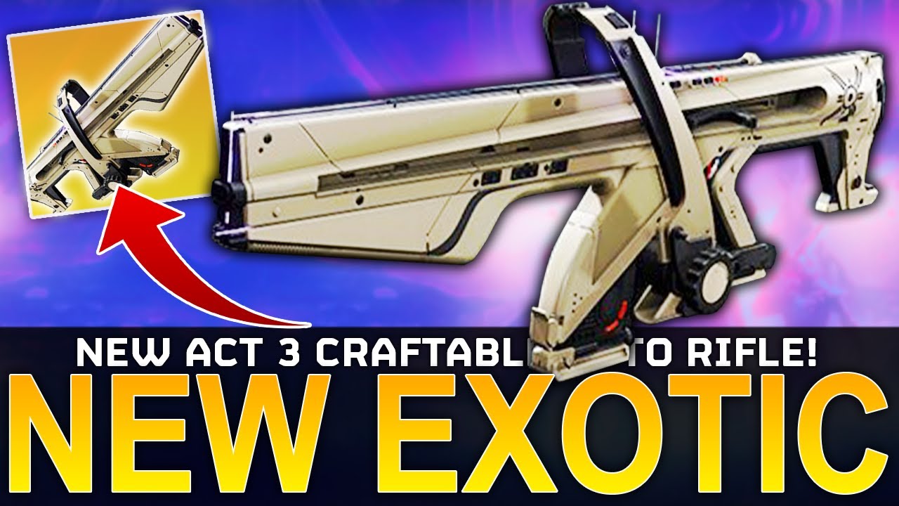 Destiny 2 NEW EXOTIC MISSION - Choir Of One Craftable Void Exotic Auto ...
