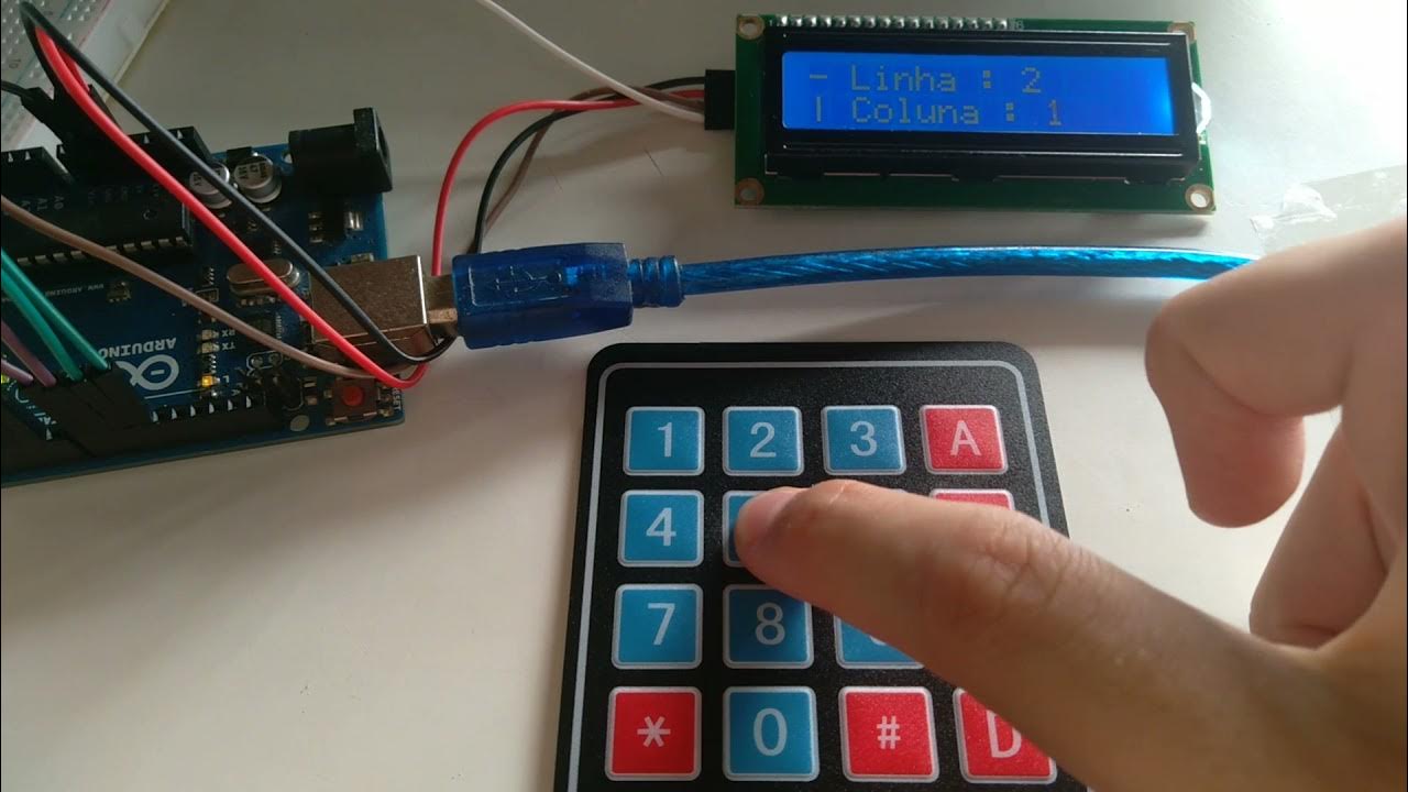 Projetos com o Arduino - Como usar Display LCD 16x02 com o Keypad 4x4 ...