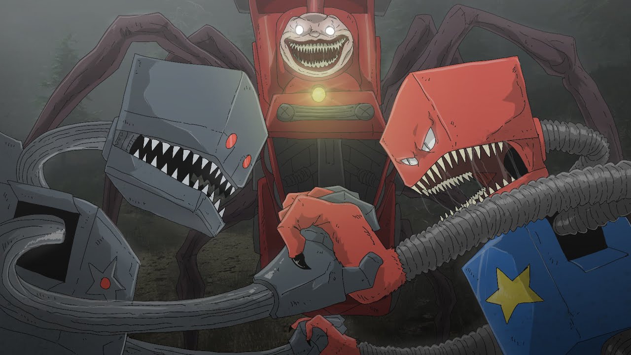 (Boxy Boo vs Robot Boxy Boo) x Choo Choo Charles (Poppy Playtime ...