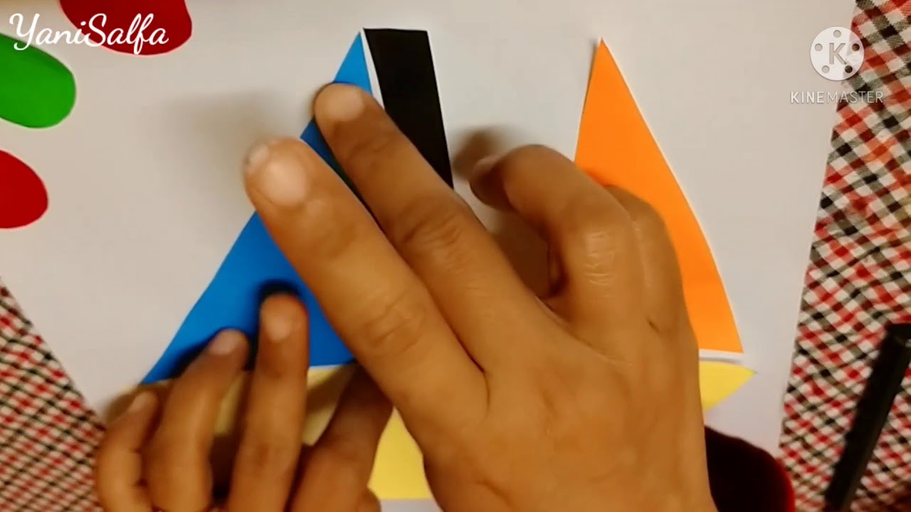 Origami Perahu Layar || Menempel Bentuk Origami Menjadi Perahu Layar ...