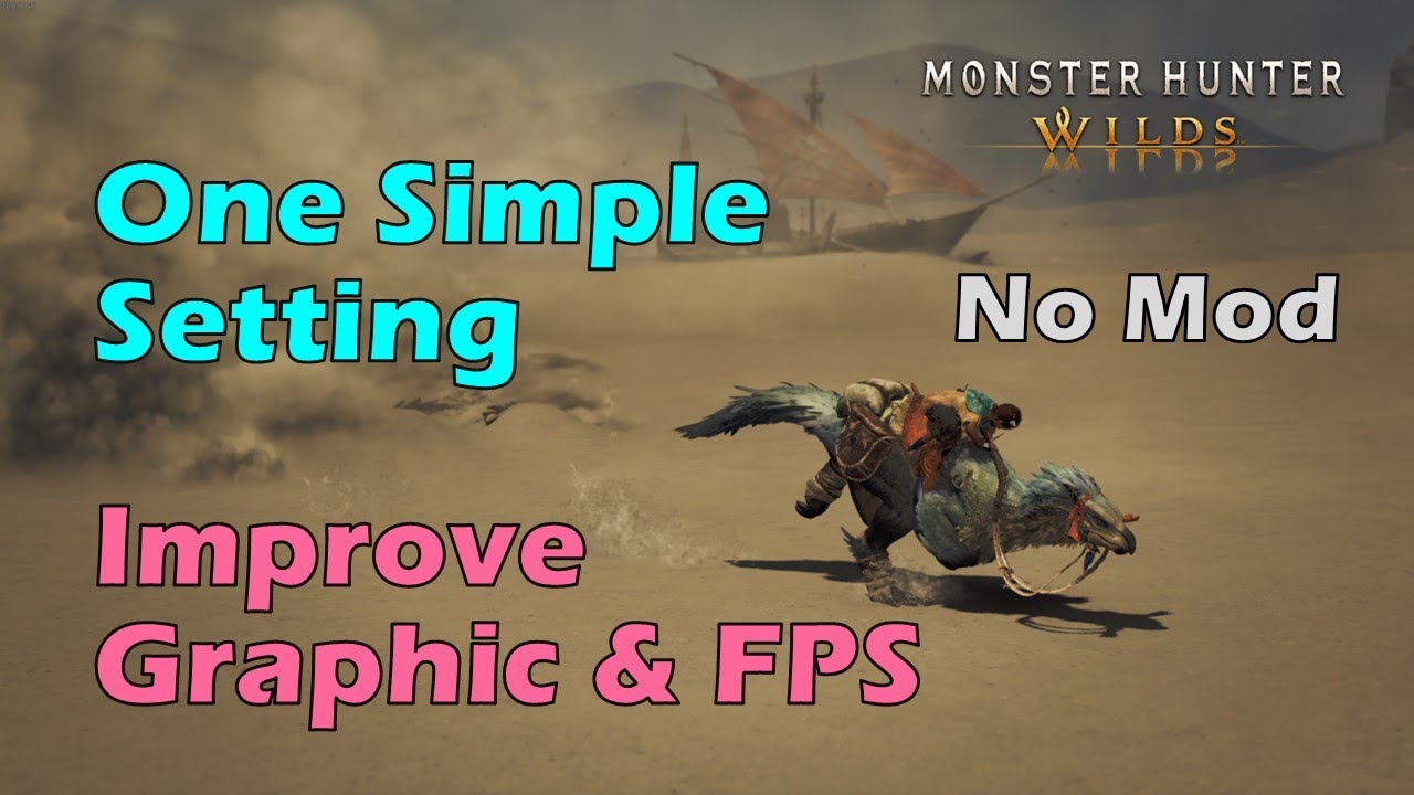 Change ONE Setting to Improve Graphic & FPS - Monster Hunter Wild - YouTube