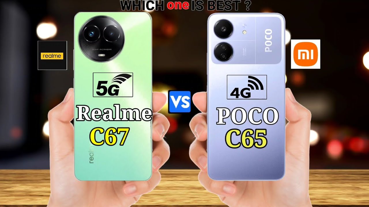 Realme C67 5G vs Poco C65 4G – Full Phone Comparison - YouTube
