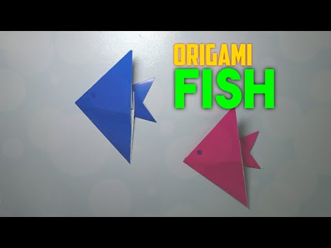 DIY EASY FISH ORIGAMI - How to Make Fish Origami Step by Step (Very ...
