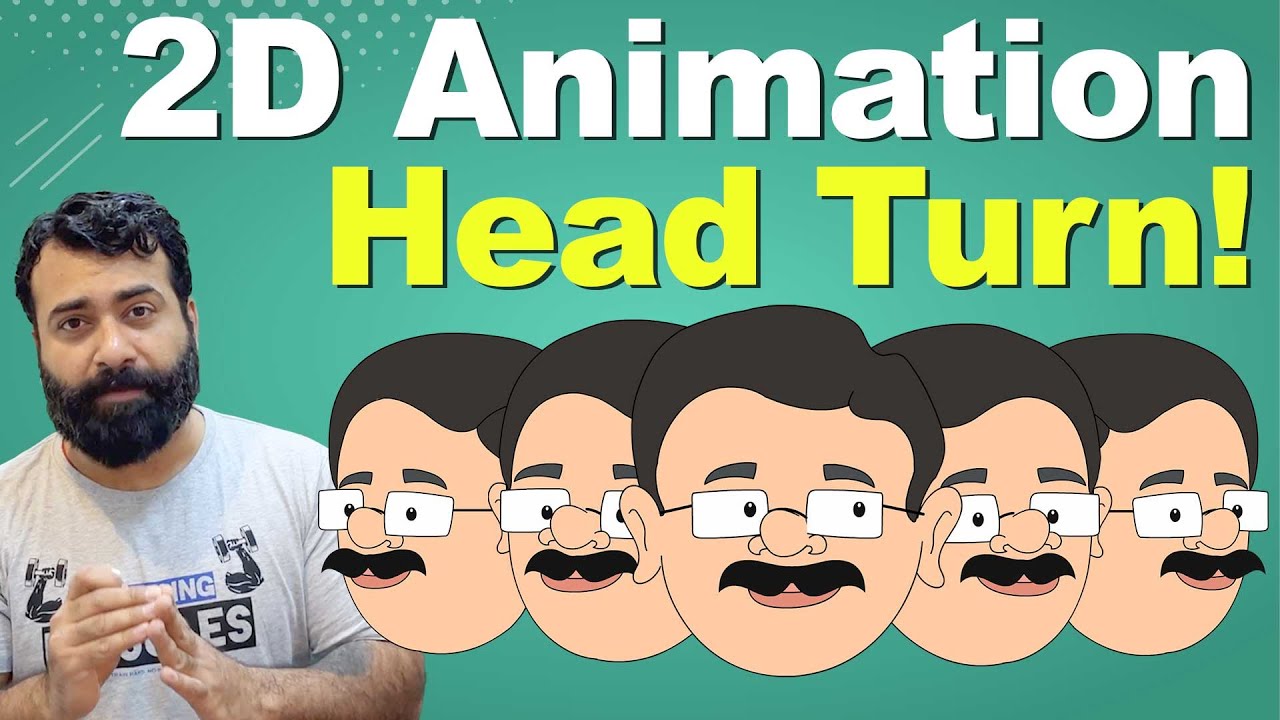 2D Animation Tutorial Animate CC ll Making Head Turn (Class 62) - YouTube