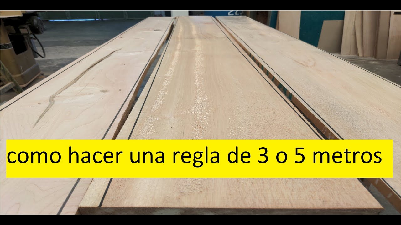 Carpintería Chávez: Como enderezar madera larga de 3 o 5 metros - YouTube