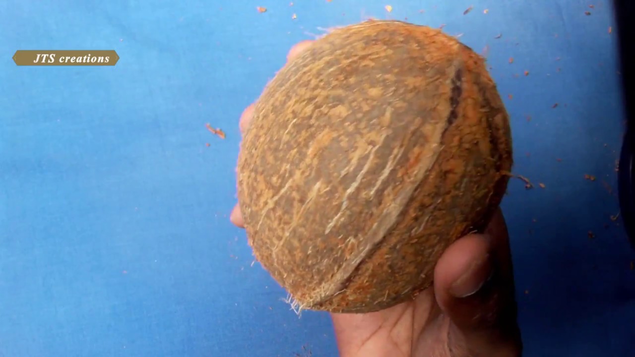 How to Make the clock in coconut/Do it yourself/coconut clock - YouTube