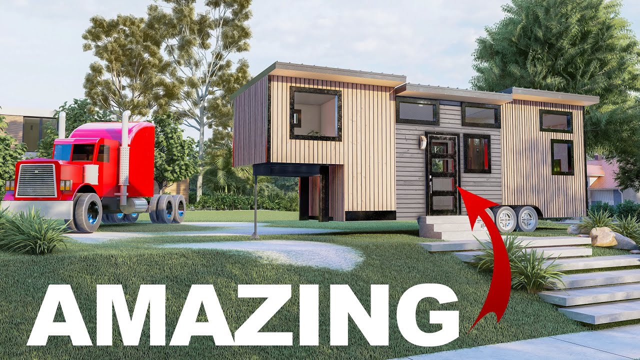(3x10 Meters) BADDEST Mobile Home | 2 Bedrooms Small Cabin House Tour ...