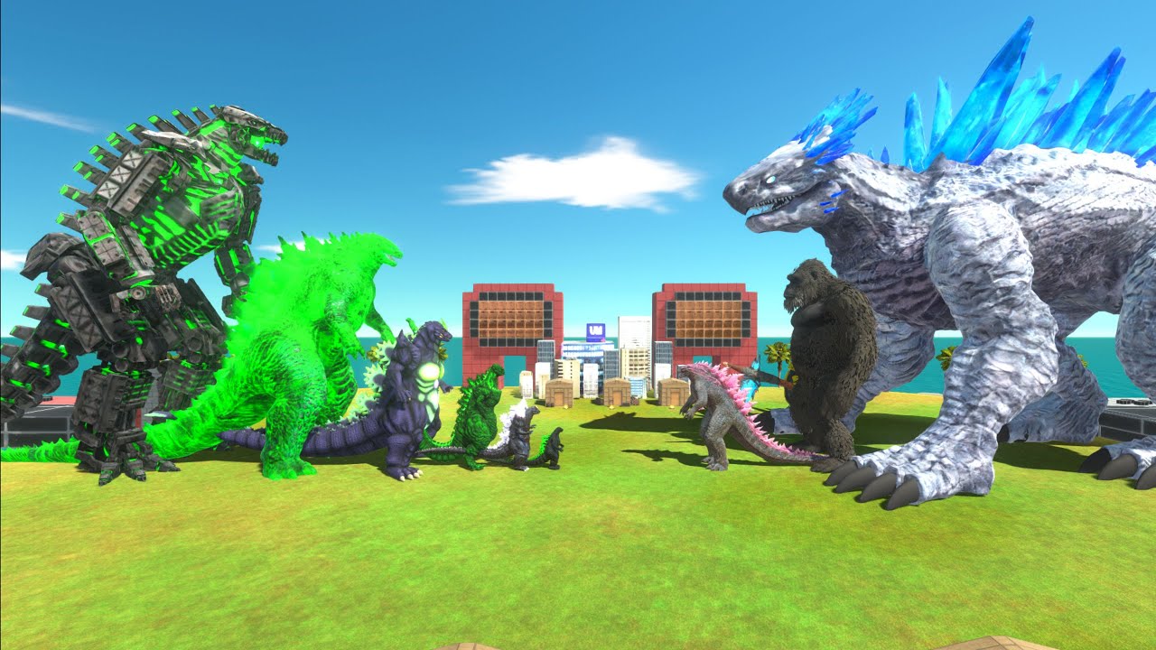 EVOLUTION of GODZILLA POISON Size Comparison VS Team SHIMO x KONG x ...