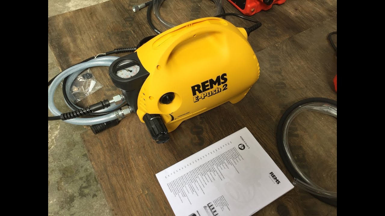 BƠM TEST ÁP LỰC NƯỚC REMS E-PUSH 2 | 0 - 60 bar - YouTube