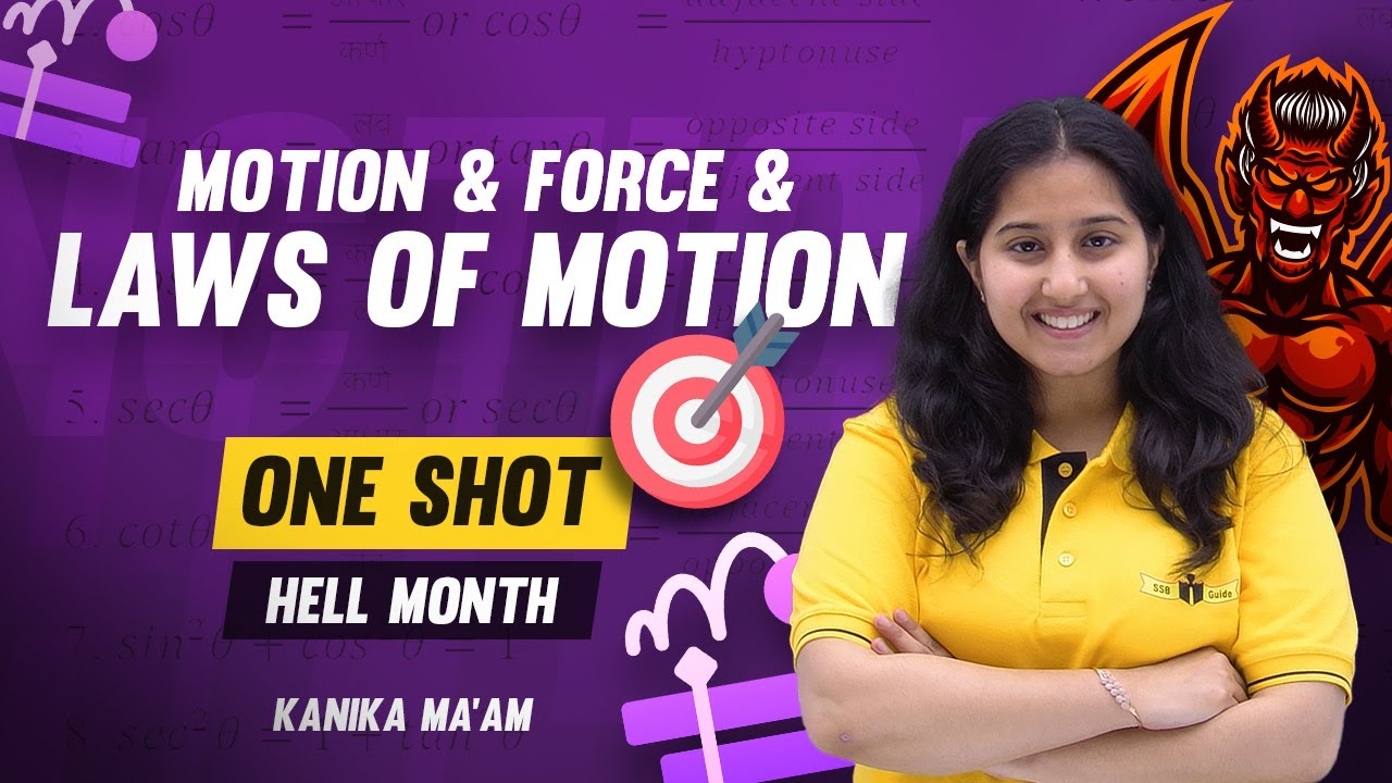 MOTION & FORCE & LAWS OF MOTION | KANIKA MAM | HELL MONTH | NDA 2 2023 ...