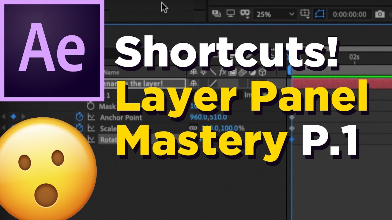 After Effects Shortcuts - Layer Panel Mastery! Part 1 - YouTube