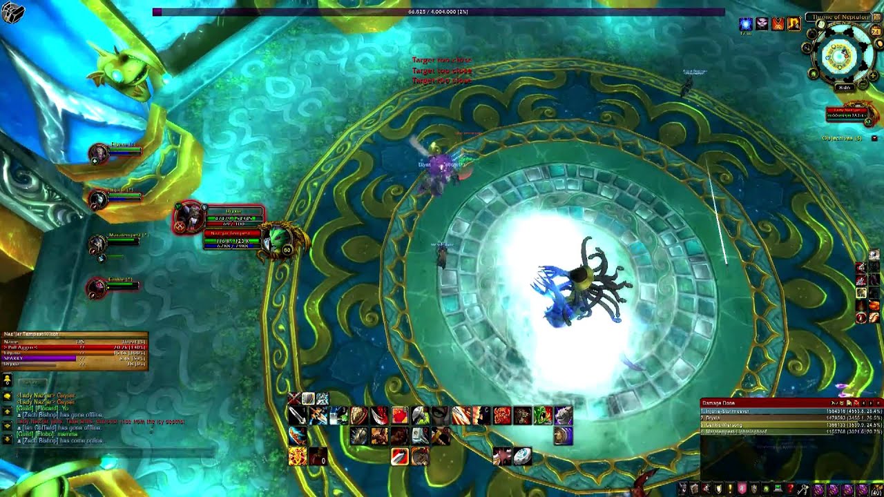 Tank Throne of the Tides level 82 ownage - YouTube