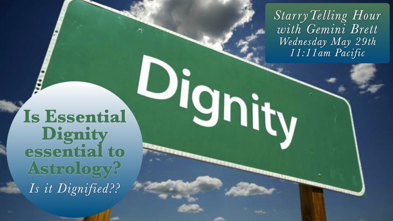 Is Essential Dignity essential to Astrology? - YouTube