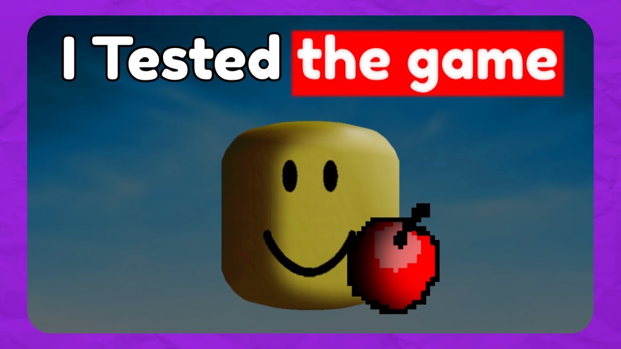 I Tested the game - YouTube