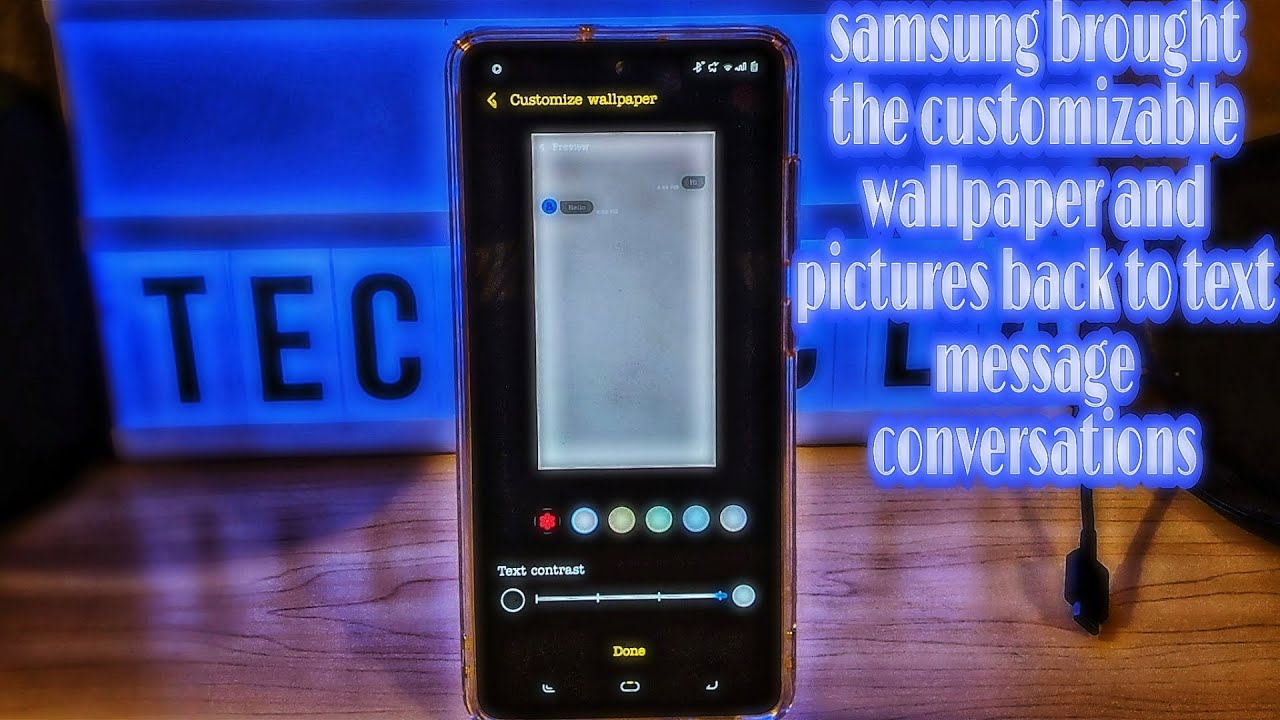 Samsung brought back customizable wallpaper and pictures in text ...
