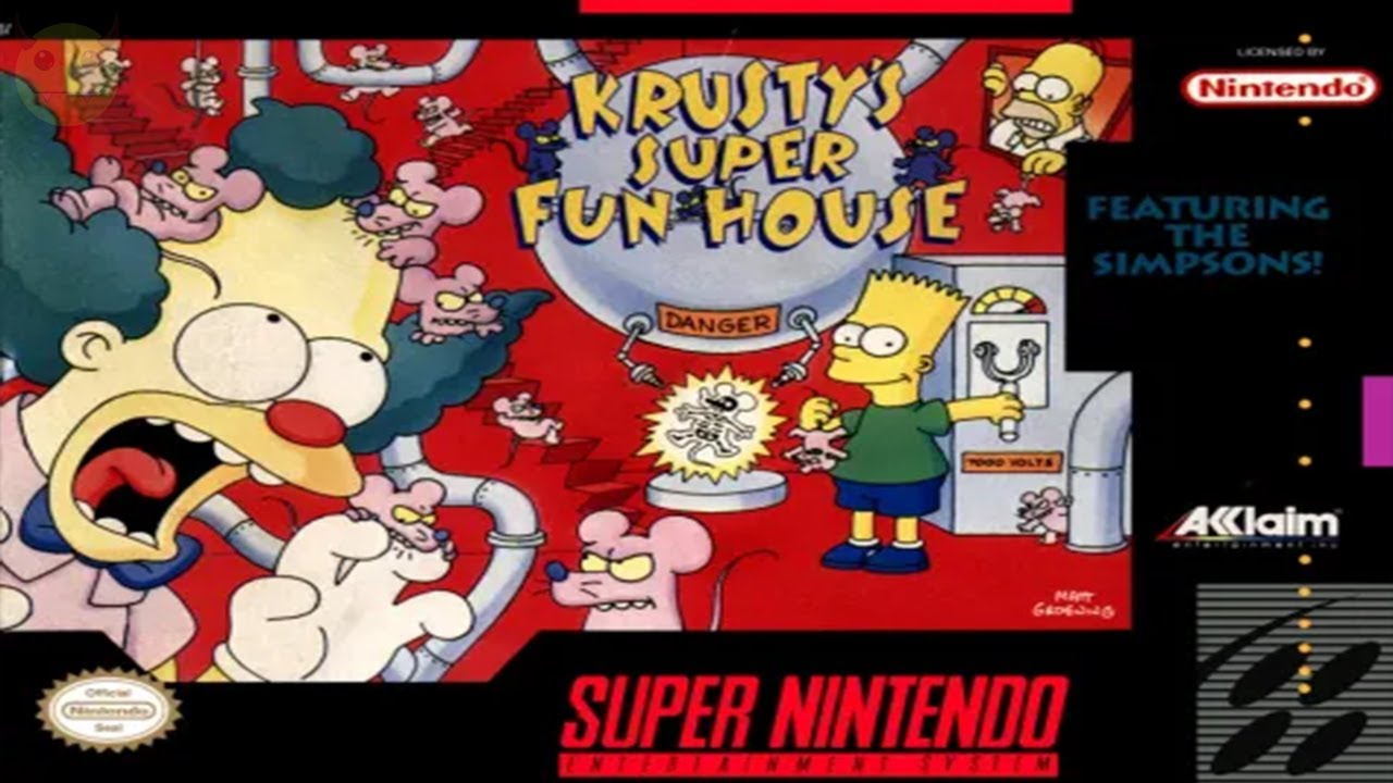 350: [SNES] Krusty's Super Fun House (Gamelay) - YouTube