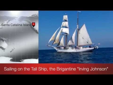 Sailing on the brigatine tall ship Irving Johnson - KE6RJ - YouTube