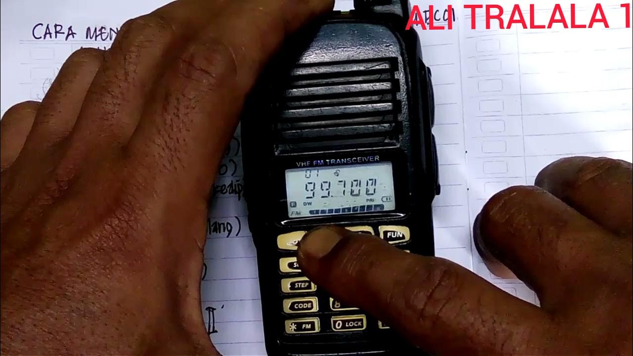 Cara menyimpan frekuensi radio FM Ht Bearcom BC 01@alitralala1460 - YouTube