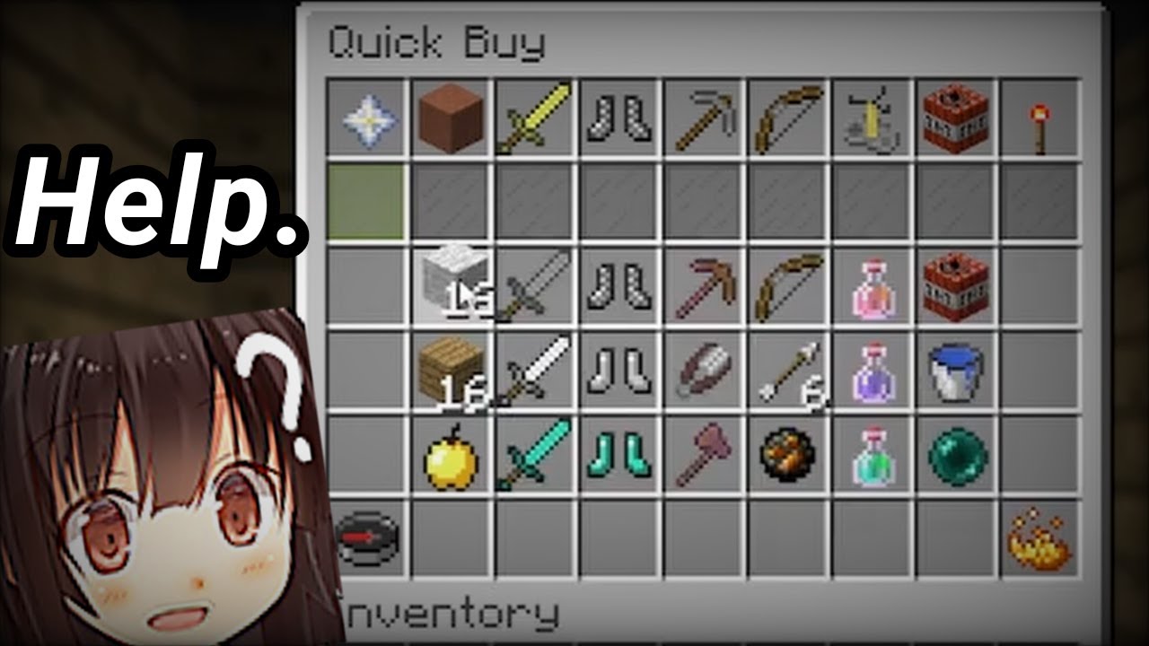 Hypixel Bedwars Noob Tries to Learn How To Shop (And Tries To Win ...