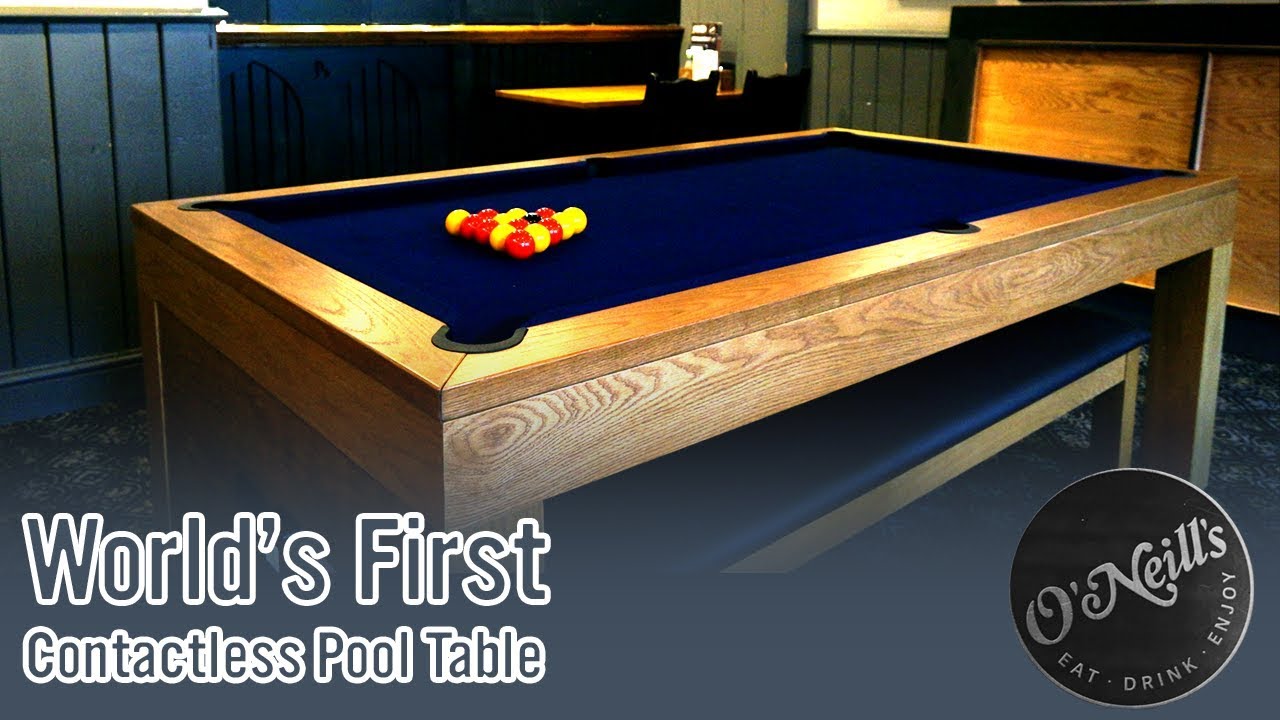 The World's First Contactless Pool Dining Table: O'Neill's Cardiff ...