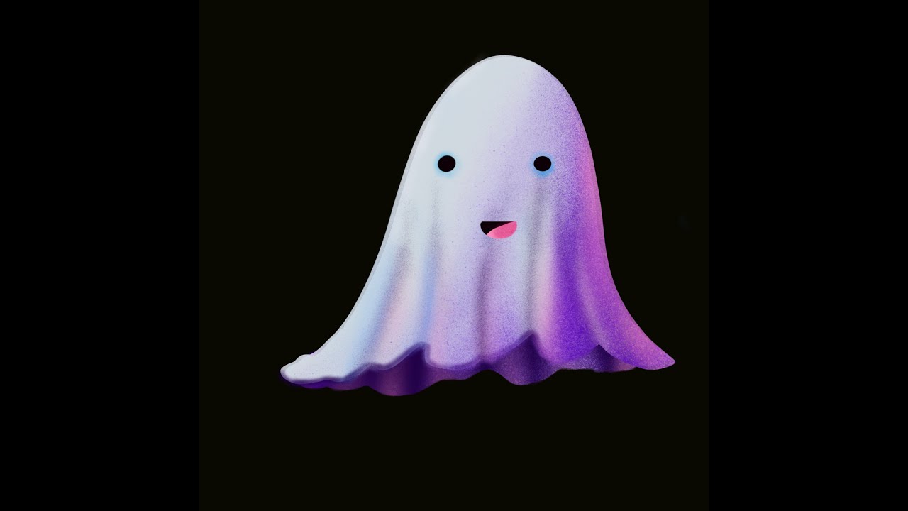 Ghost Digital Design on Procreate - Procreate Tutorial - YouTube