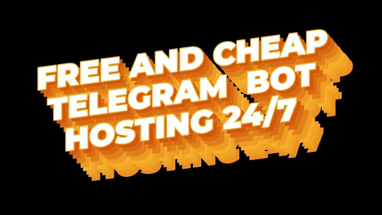 How to host telegram bot 24/7 - YouTube