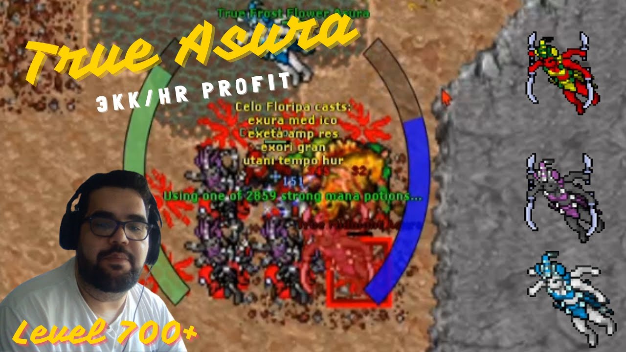 Tibia/Rubinot - EK 700+ Hunt True Asure 3KK/HR PROFIT - YouTube
