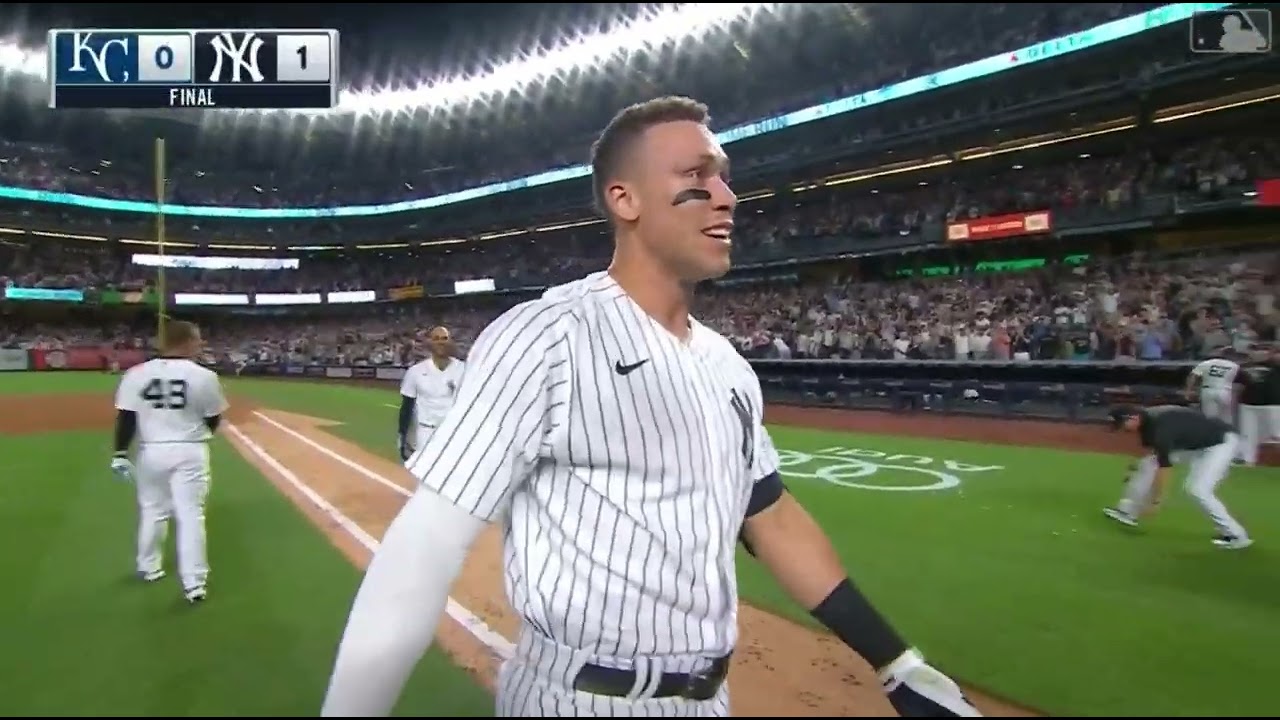 Aaron Judge launches his third walk-off homer this year - YouTube