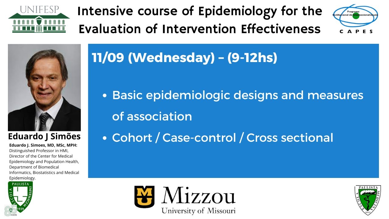 11/09/2024 - Epidemiologic Designs & Associations - YouTube