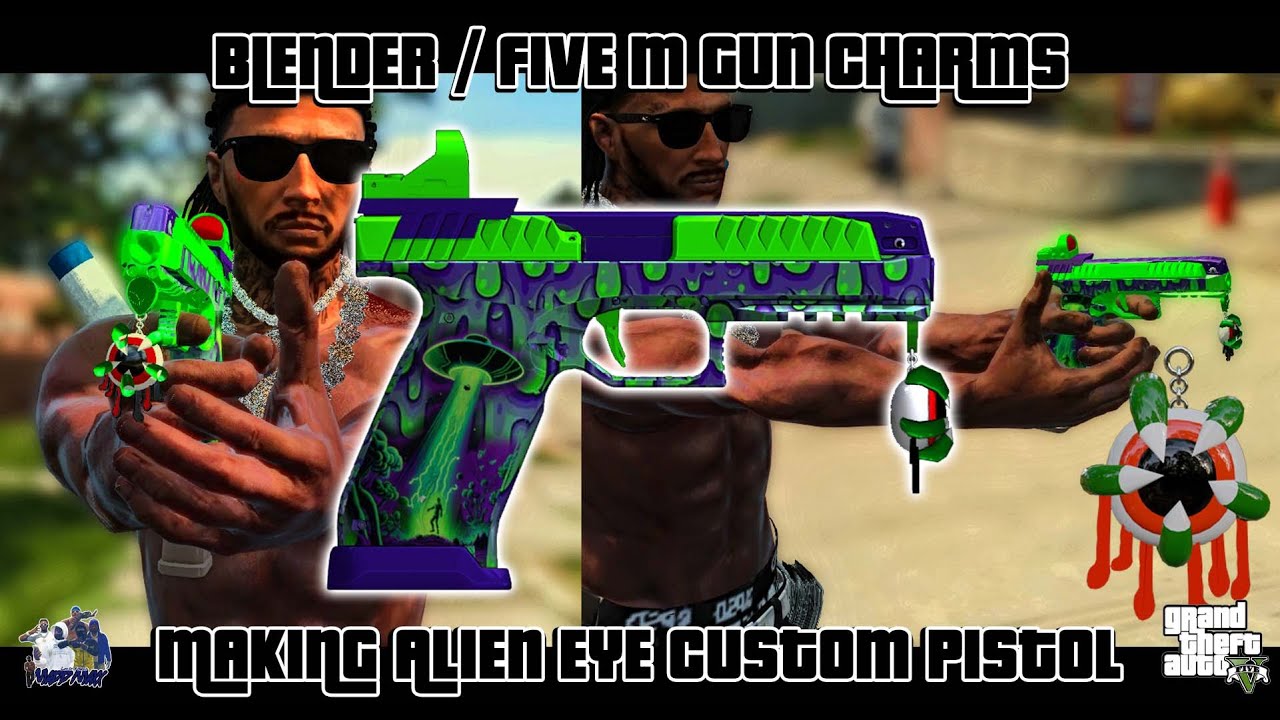 FIVE M CUSTOM GUN | BLENDER | PLUS GLOW - YouTube